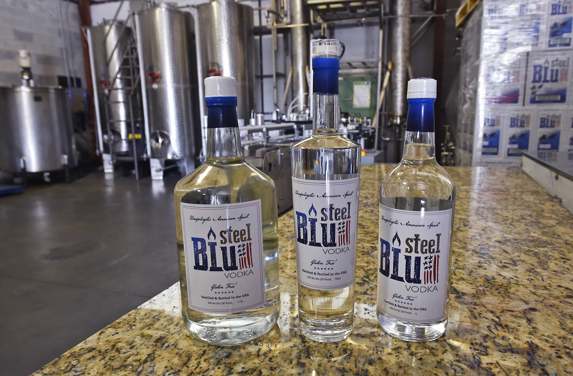 Steel Blu Vodka is made at a distillery in Bear. Photograph by Butch ...