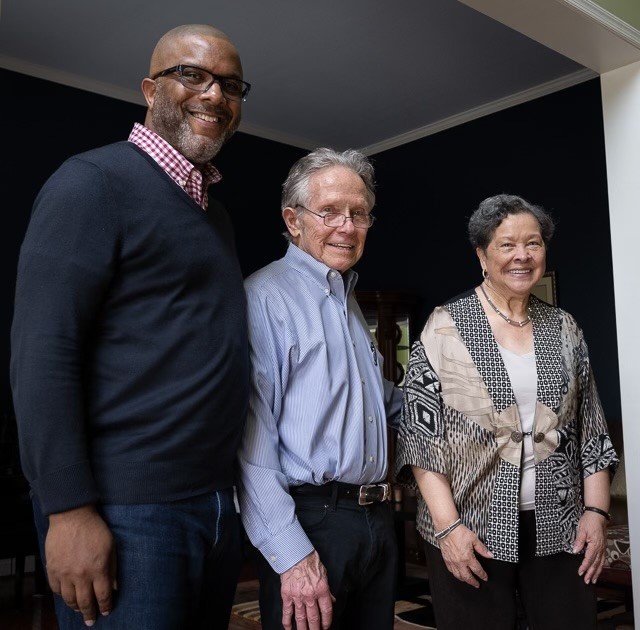 Marcus with Bob and Margaret Rose Henry - Out & About Magazine