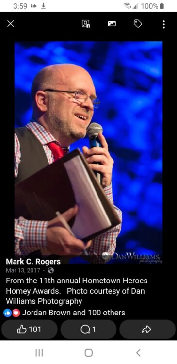 Mark Rogers at Homeys - Out & About Magazine